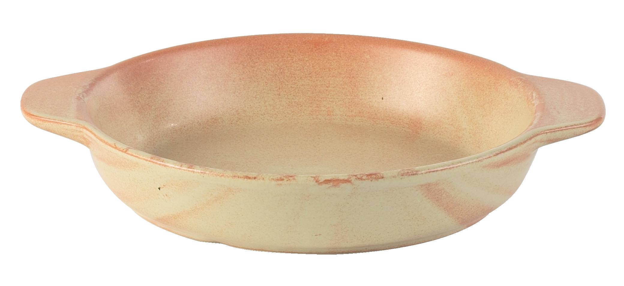 Rustico Round Eared Dish: Pack of 12 (19cm) - MM Catering Wholesale